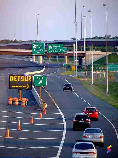 Define Detour, Detour Meaning, Detour Examples, Detour Synonyms, Detour ...